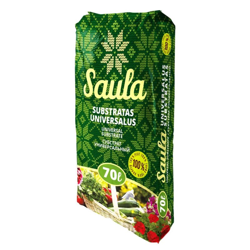 พีทมอสโซล่า SAULA 70 ลิตร (ผสมกรีนไฟเบอร์) (พีทมอสโซล่า SAULA 70 ลิตร ...